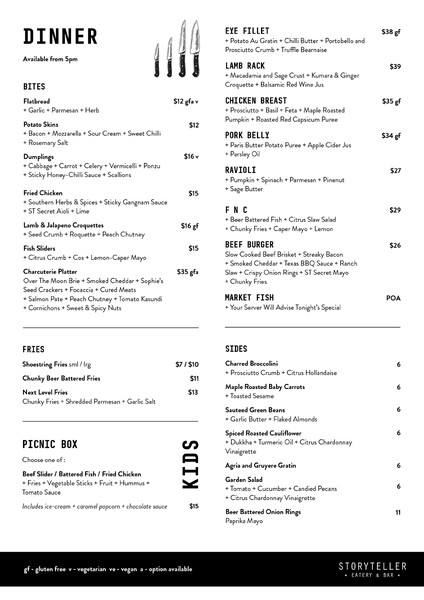Storyteller Eatery & Bar | Te Awamutu Eatery & Bar